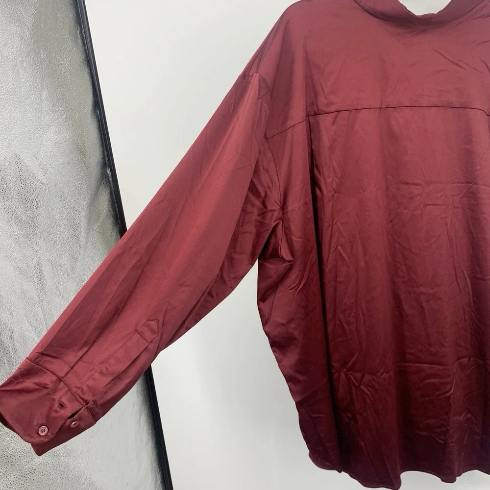 Lane Bryant | Tops | Lane Bryant Women Size 26 28 3x Top Maroon Red ...
